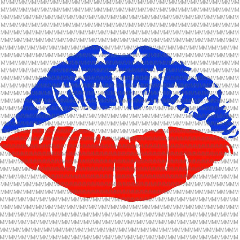 4th Of July Svg Usa Lips Kiss Svg Fourth Of July Svg Lips Kiss 4th Of July Svg Patriotic Svg 8150