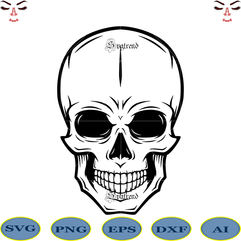 Halloween, Human Skull Illustration, , Sugar Skull Svg, Sugar Skull ... Halloween, Human Skull Illustration, , Sugar Skull Svg, Sugar Skull ...
