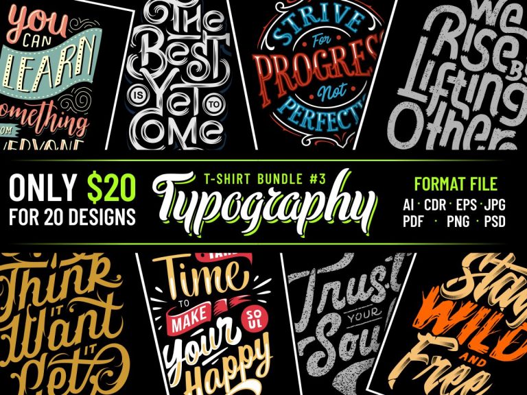 TYPOGRAPHY T-SHIRT DESIGNS BUNDLE PART 3 - Buy t-shirt designs TYPOGRAPHY T-SHIRT DESIGNS BUNDLE PART 3 - Buy t-shirt designs
