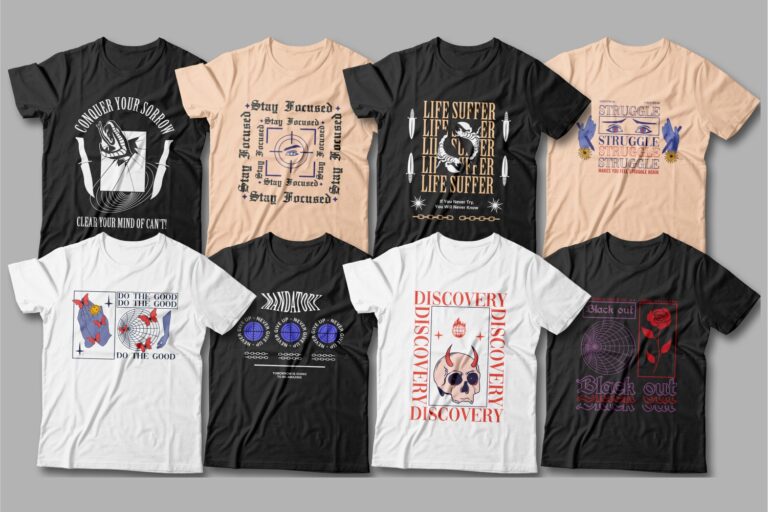 Urban Streetwear T Shirt Designs Vector Bundle Cool T Shirt Design T