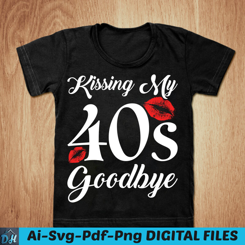 50th Birthday Printable Sign 8x11 Kiss Your 40's Goodbye 50th Birthday Printable Sign 8x11 Kiss Your 40's Goodbye