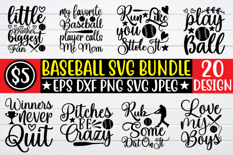 Baseball Svg Bundle Buy T Shirt Designs