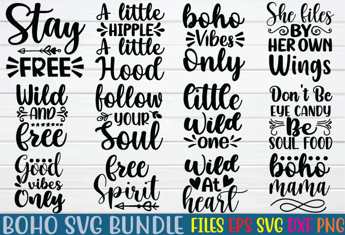 Boho Svg Bundle Graphic T Shirt Buy T Shirt Designs