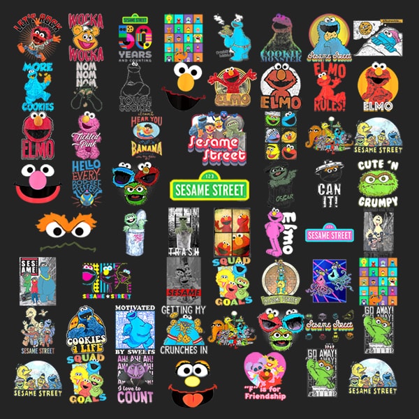 Sesame Street Svg Bundle Sesame Street Cut File Clipart Cookie