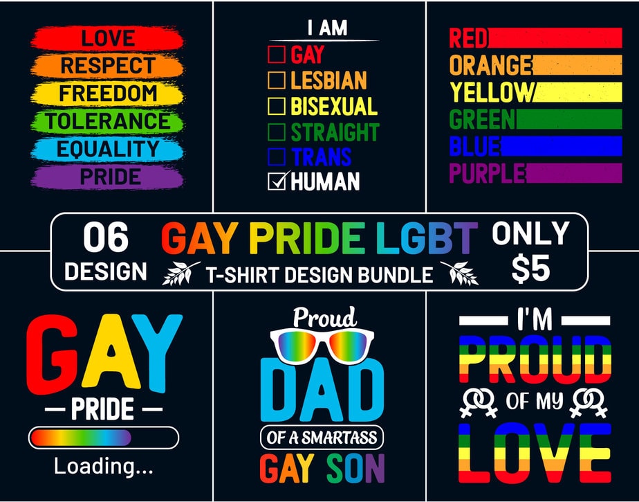 Gay Pride Lgbt T Shirt Design Bundle 2 Buy T Shirt Designs