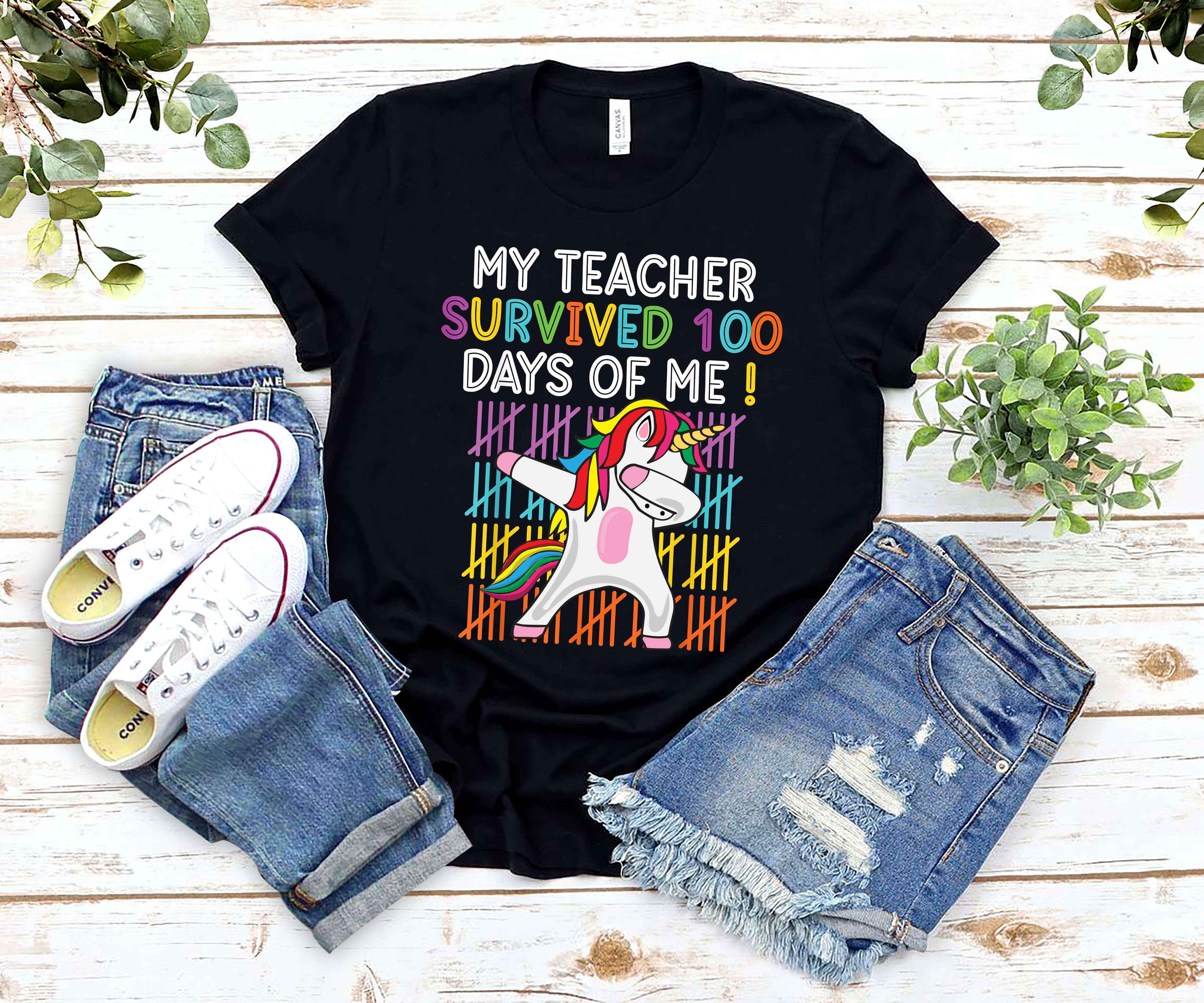 My Teacher Survived 100 Days Of Me Dabbing Unicorn 100th Day Nl Buy T