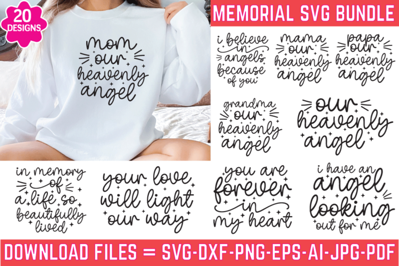 Memorial Svg Bundle In Loving Memory Svg Cardinal Svg Your Wings