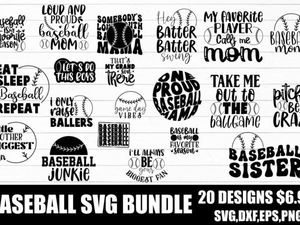 Baseball Svg Bundle Baseball Designs Buy T Shirt Designs