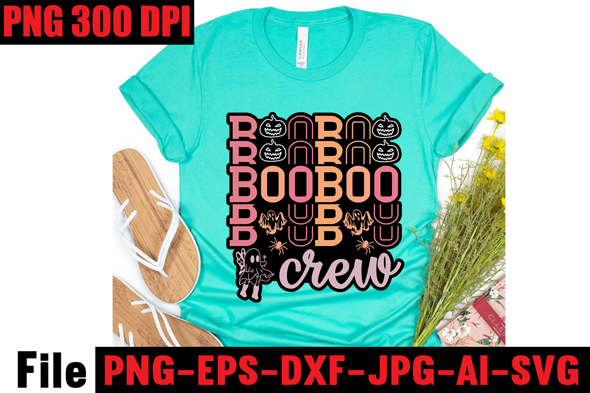 Boo Crew T Shirt Design Basic Witch T Shirt Design Halloween Svg Bundle