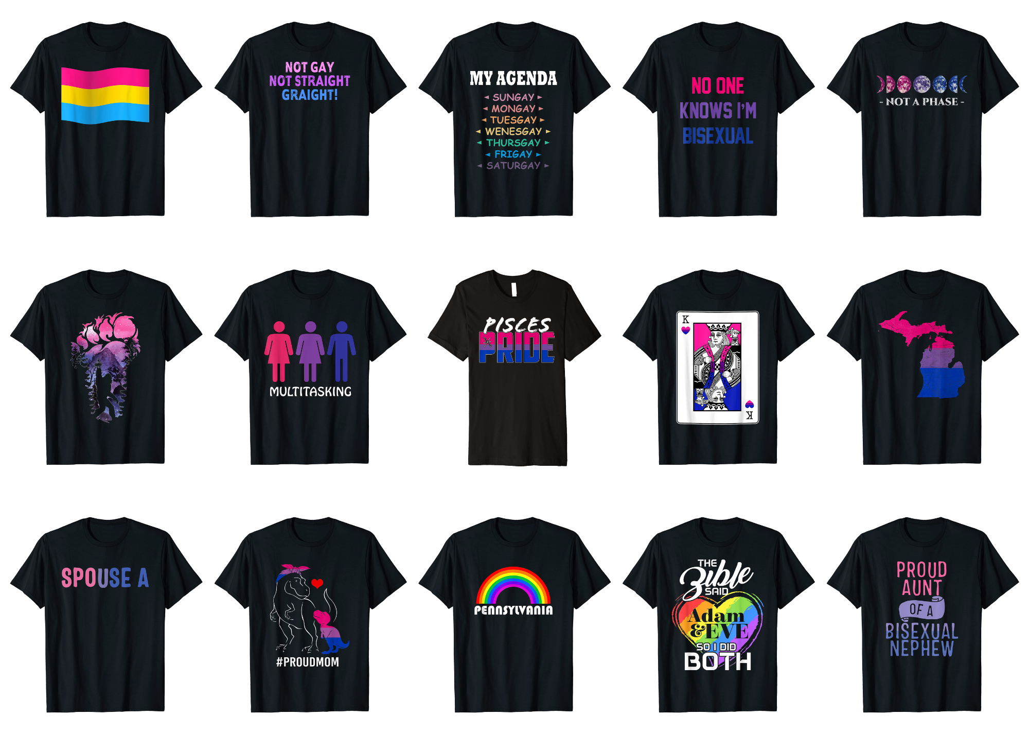 15 Bisexual Shirt Designs Bundle For Commercial Use Part 5 Bisexual T
