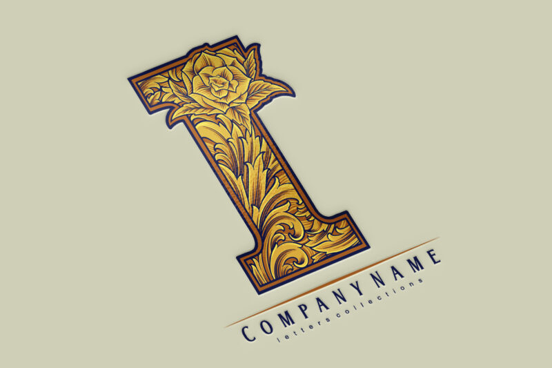 Flourishing elegance floral initial i monogram lettering - Buy t-shirt ... Flourishing elegance floral initial i monogram lettering - Buy t-shirt ...