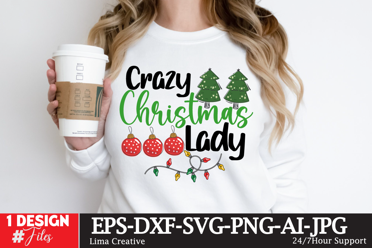 Crazy Christnmas LAdy T shirt Design Winter SVG Bundle Christmas Svg crazy-christnmas-lady-t-shirt-design-winter-svg-bundle-christmas-svg