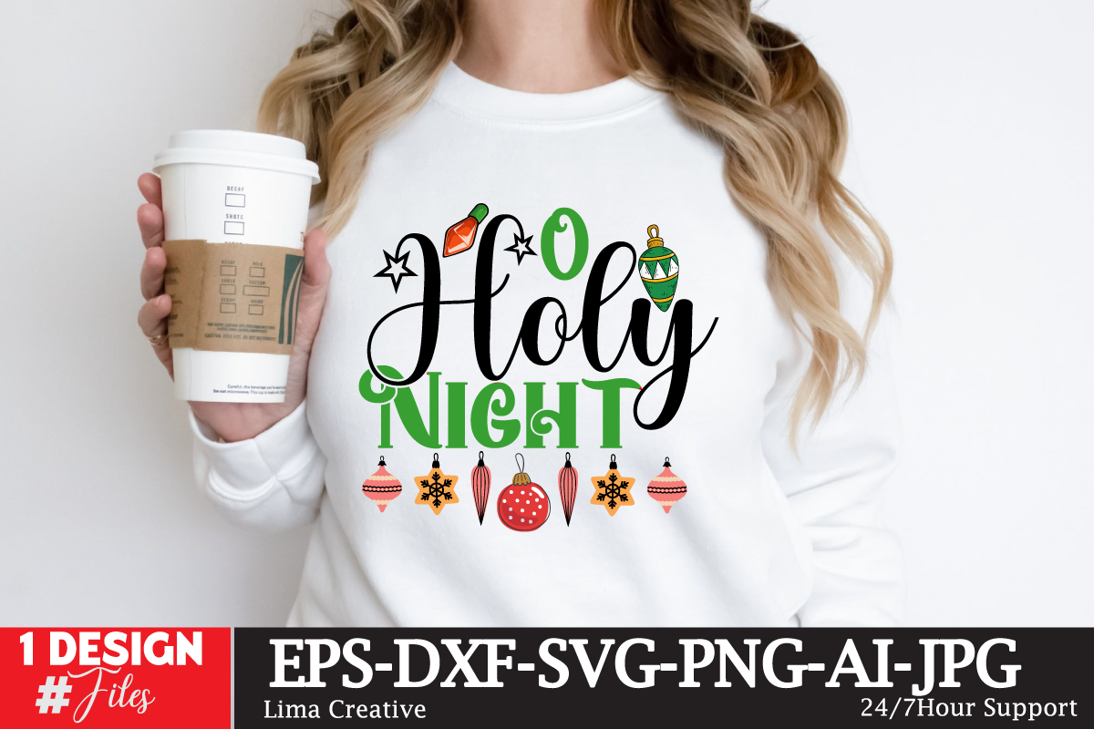 O Holy Night T shirt Design Winter SVG Bundle Christmas Svg Winter o-holy-night-t-shirt-design-winter-svg-bundle-christmas-svg-winter