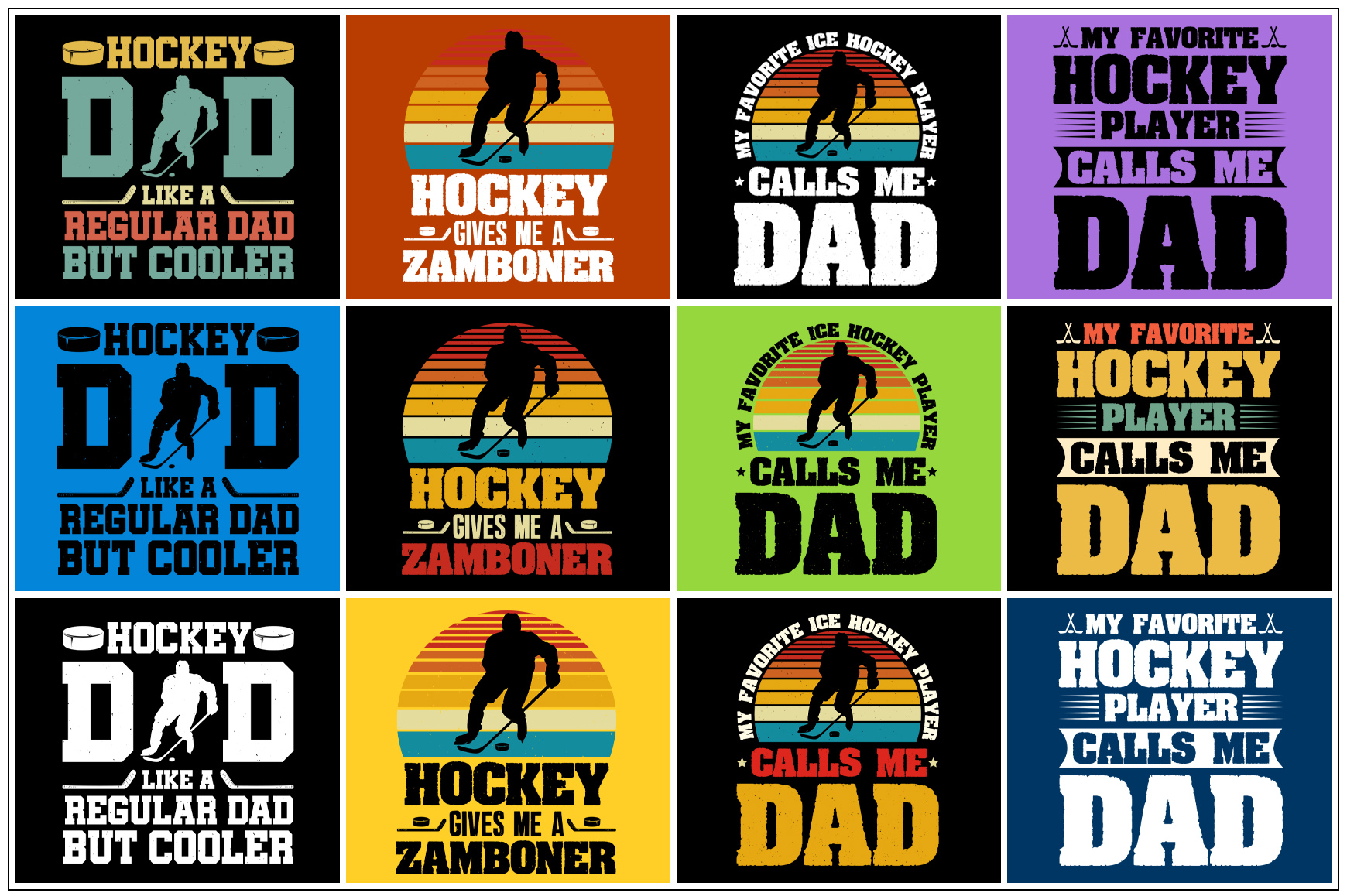 Hockey T Shirt Design Bundle Buy T Shirt Designs