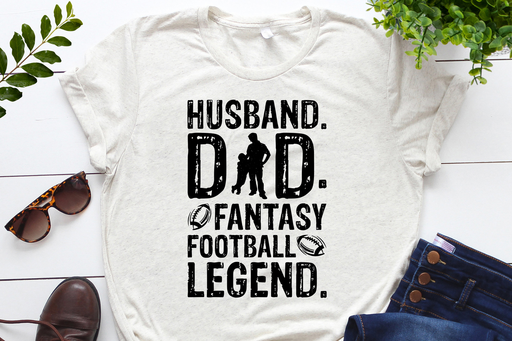 Husband Dad Fantasy Football Legend T Shirt Design Buy T Shirt Designs